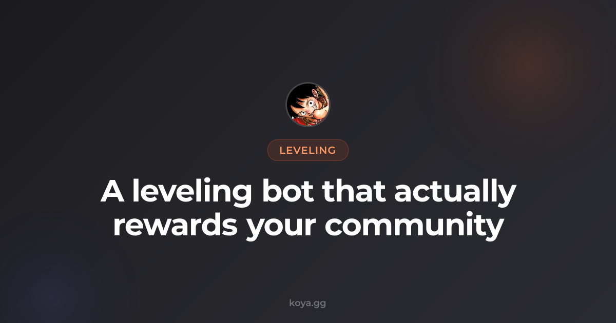 Discord Leveling Bot: XP, Rank Cards & Role Rewards